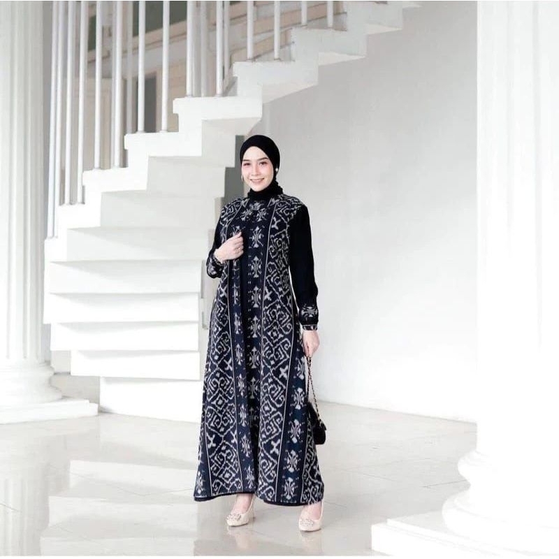Jual GAMIS RAYANA VIRAL WARNA GAMIS HITAM TENUN IKAT JEPARA BLANKET ETNIK KHAS MOTIF TORAJA ...