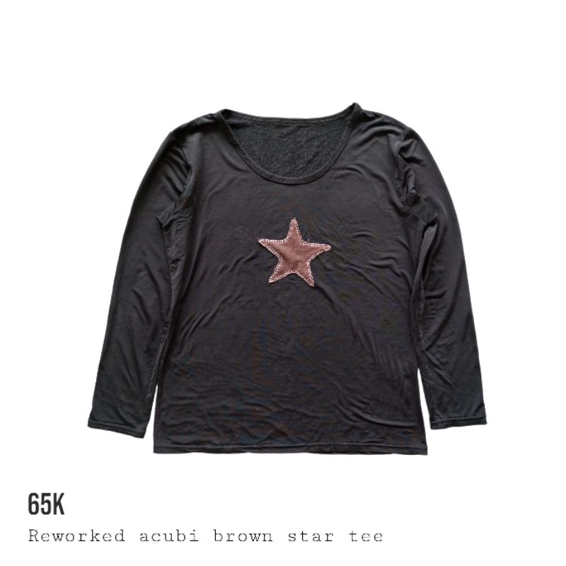 Jual Uniqlo reworked star black long sleeve acubi vintage y2k gapcore ...