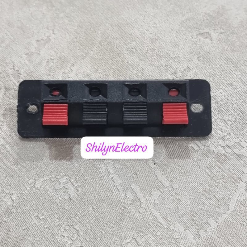 Jual TERMINAL SPEAKER 4 PIN KECIL 4P 4PIN SPEKER JEPIT | Shopee Indonesia
