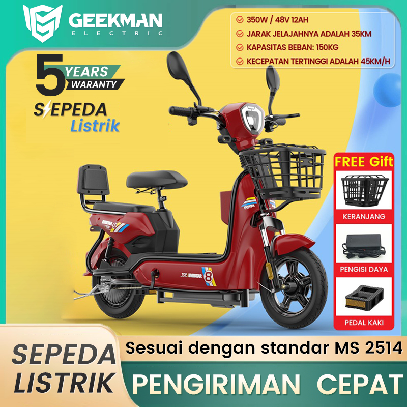 Jual Geekman Sepeda Listrik Dewasa Sepeda Listrik Murah Sepeda Listrik ...