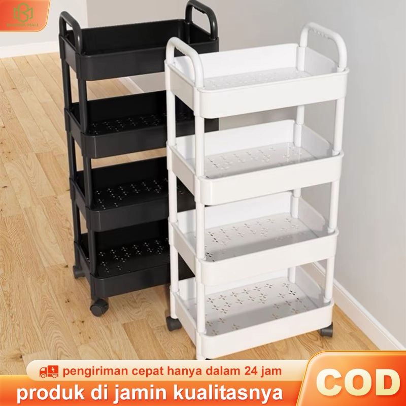 Jual Rak Susun Portable Rak Troli Roda Rak Dapur Serbaguna Rak Salon ...