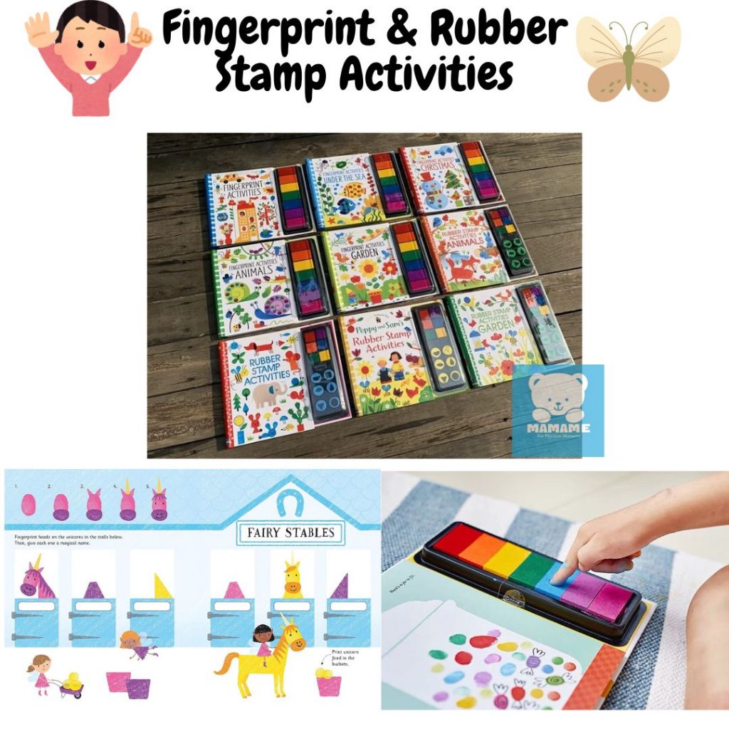Jual Fingerprint & Rubber Stamp Activities book Buku Aktivitas anak ...