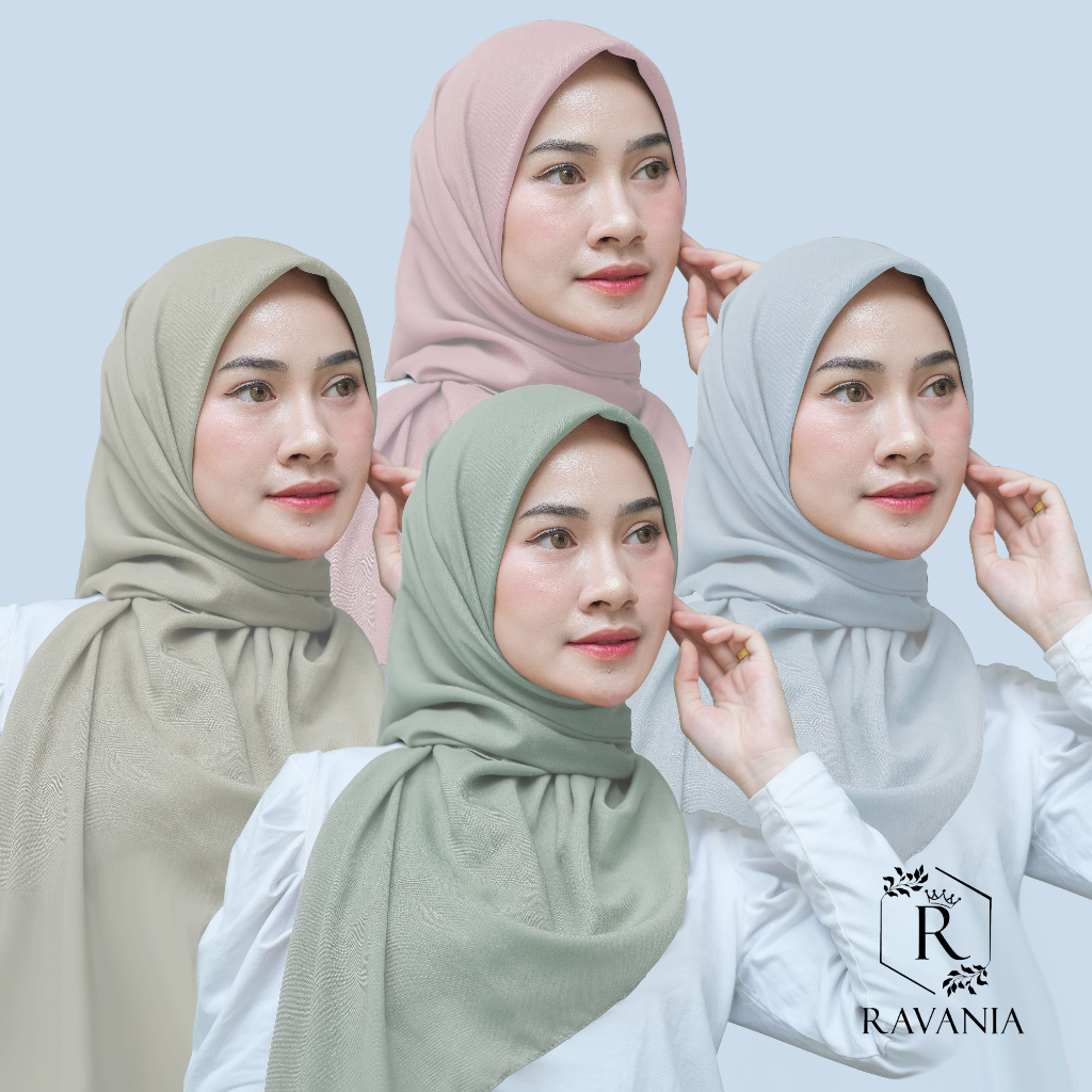 Jual RAVANIA - Hijab Voal Polos Premium Segi Empat 102 x 102 | Shopee ...