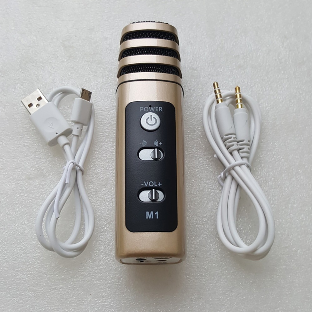 Jual Mobile Mic Microphone KTV karaoke POWER M1 voice recoding 5 Echo ...