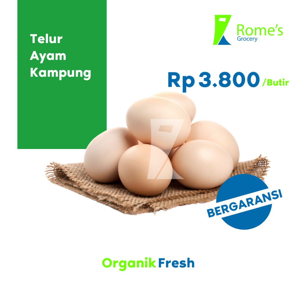 Jual Telur Ayam Kampung | 40 - 55 gr I Fresh&Organik I Bergaransi I ...