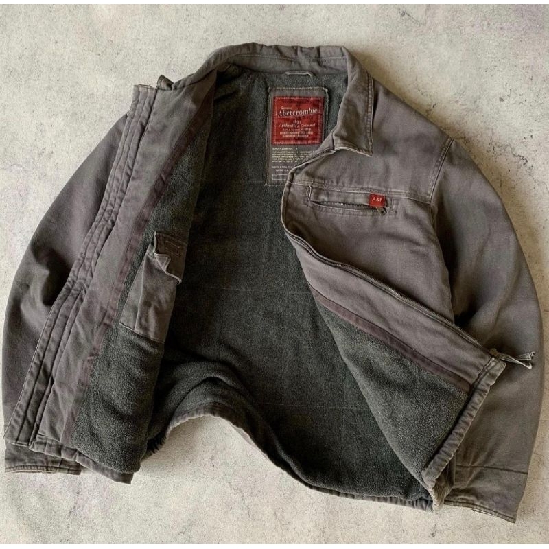Jual Abercrombie & Fitch Lined Work Jacket | Shopee Indonesia