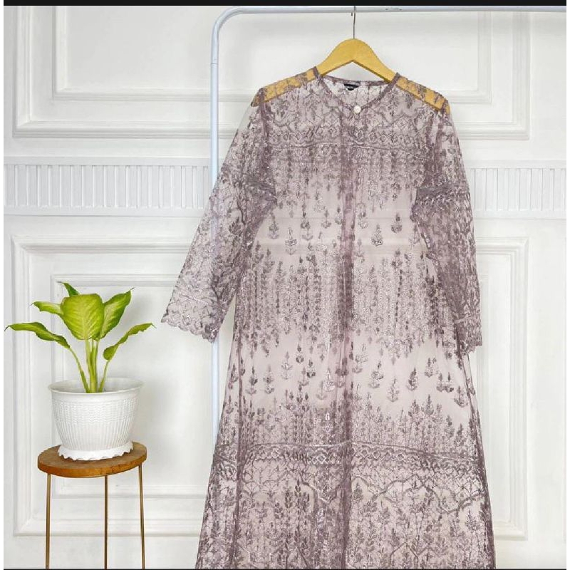 Jual Long Outer Zize Brokat Etnic Outer Kondangan Outer Wisuda Outer ...