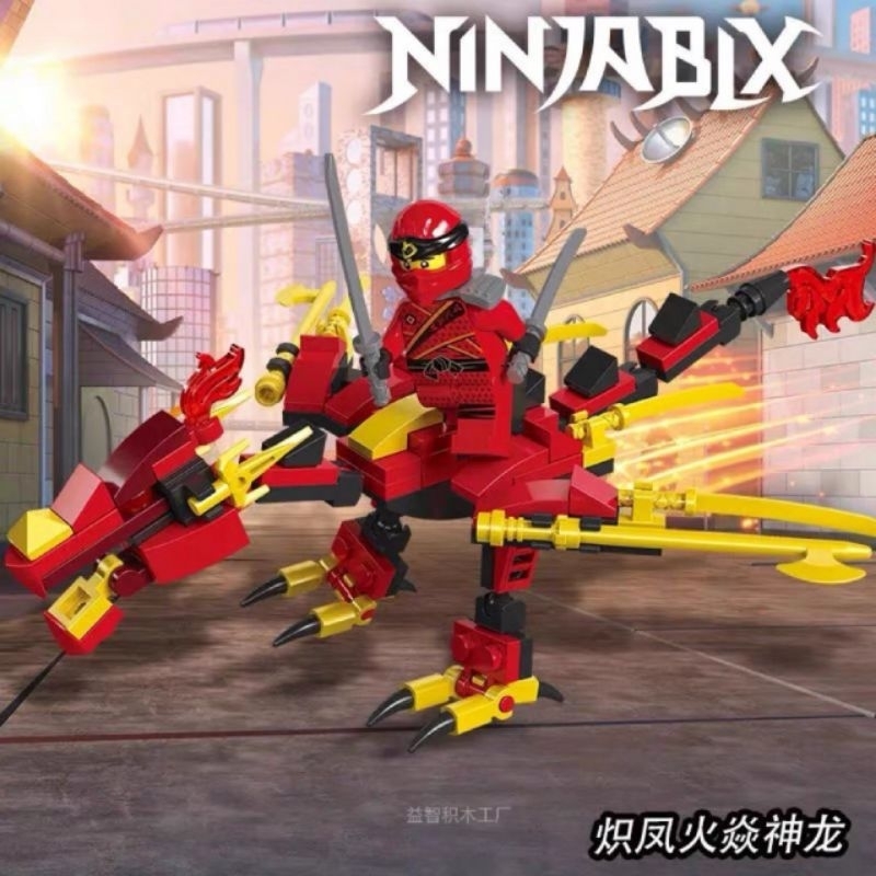 Jual Mini Action Figure Ninjago Plus Naga Merah Brick Mainan Balok ...