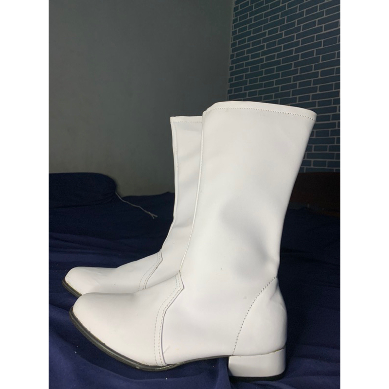 Jual SEPATU BOOTS | SEPATU MAYORET PUTIH POLOS | Shopee Indonesia