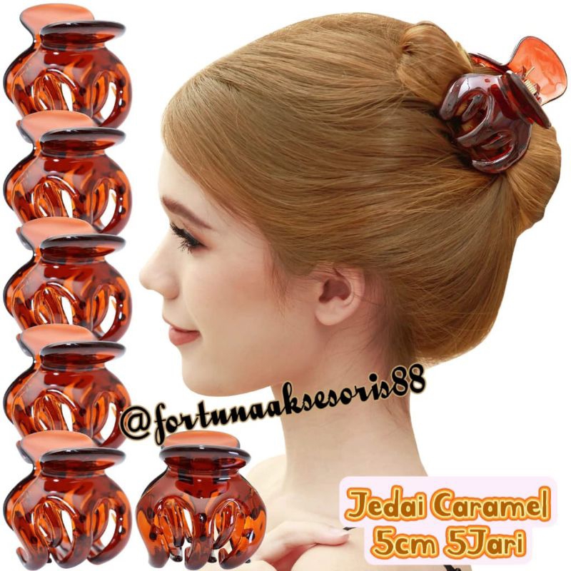 Jual JEDAI CARAMEL 5CM 5JARI / JEDAI TRANSPARAN WARNA COCA / JEDAI ...