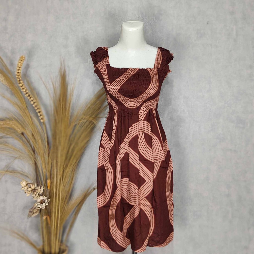 Jual DRES KERUT PENDEK BALI (pilih motif) | Shopee Indonesia