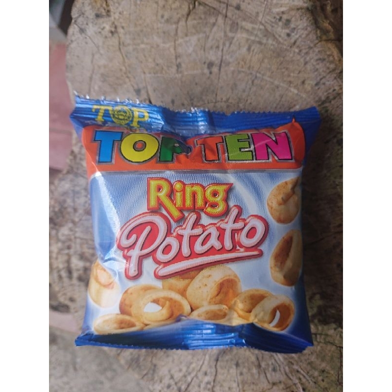 Jual SNACK JADUL TOP TEN RING POTATO KEMASAN 1 RENCENG (1 pack isi ...