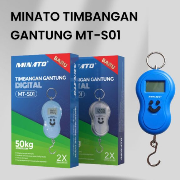 Jual Timbangan Gantung Timbangan Digital Portable 50 kg Minato MT-S01 ...