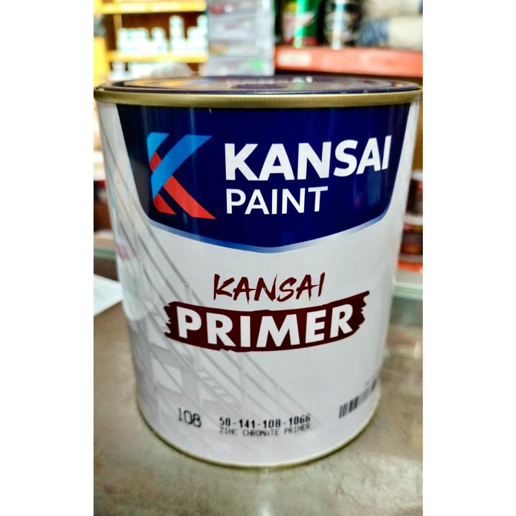 Jual Cat Primer Dasar Minyak Besi & Kayu Zinchromate Kansai Paint 1 Kg ...