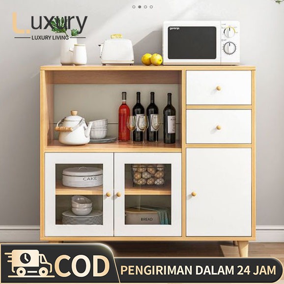 Jual LL Lemari Kabinet Kayu Dengan Laci / Minimalis Lemari Serbaguna ...