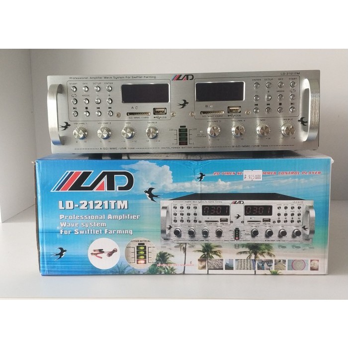 Jual Ampli Walet LAD 2121TM Amplifier LAD 2 Channel USB Player LAD LD 2121T | Shopee Indonesia