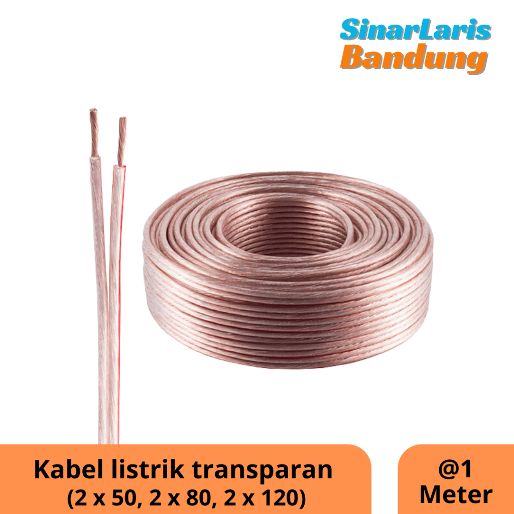 Jual Kabel listrik transparan METERAN | Shopee Indonesia