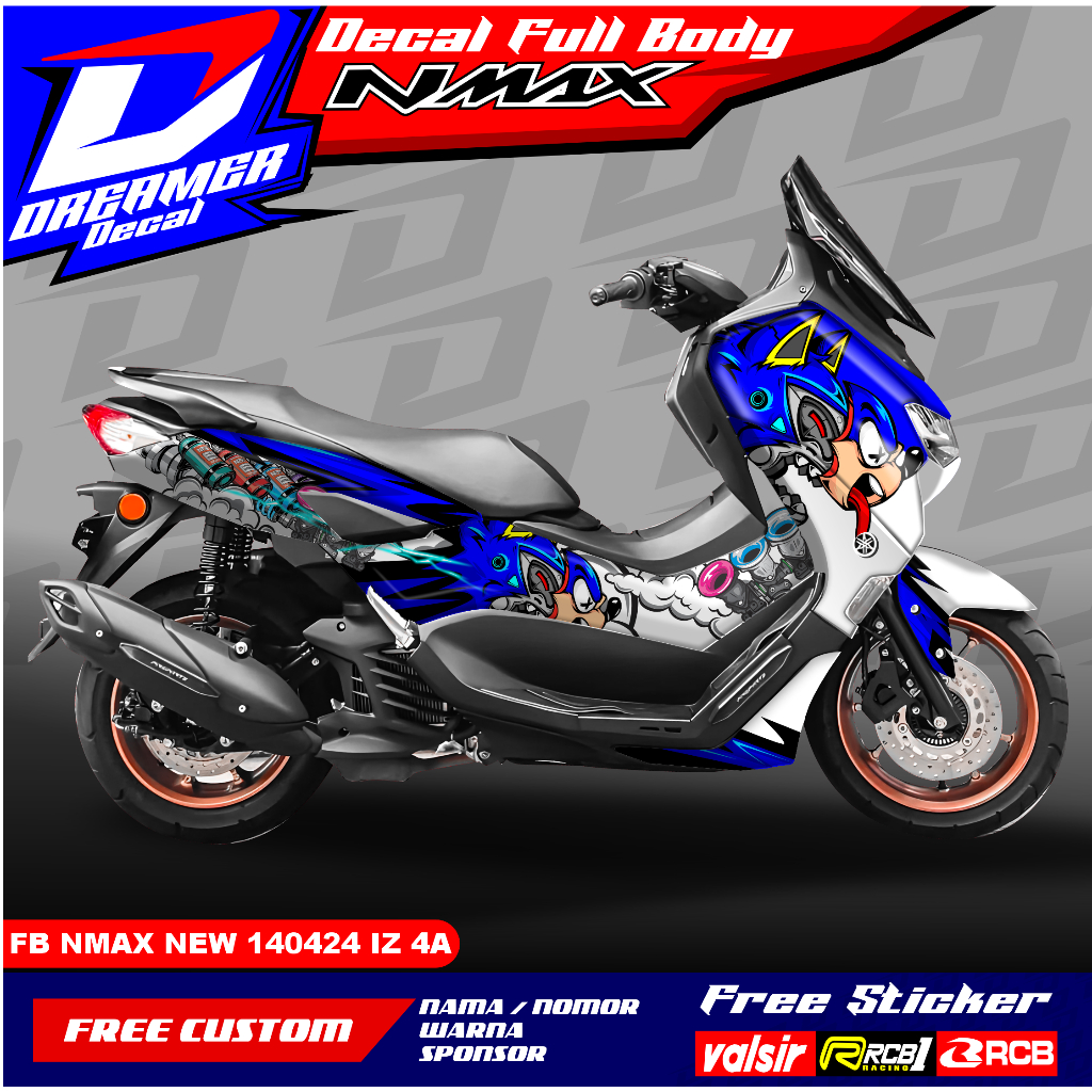 Jual Stiker Sticker Decal Motor YAMAHA NMAX OLD Full Body FB NMAX NEW ...
