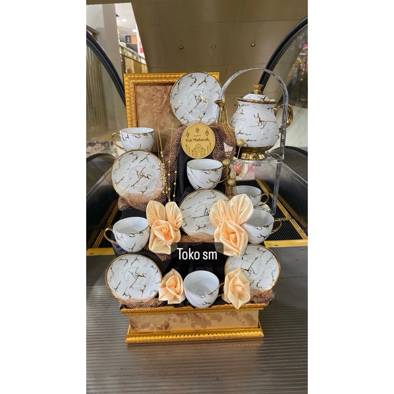 Jual parcel teaset/parcel teko/parcel cangkir/parcel piring tatakan ...