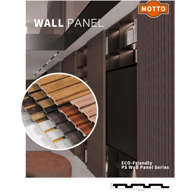 Jual 16 CM X 290 CM X 1,2 CM Wood Wall Panel PVC Dekorasi Dinding Motif ...