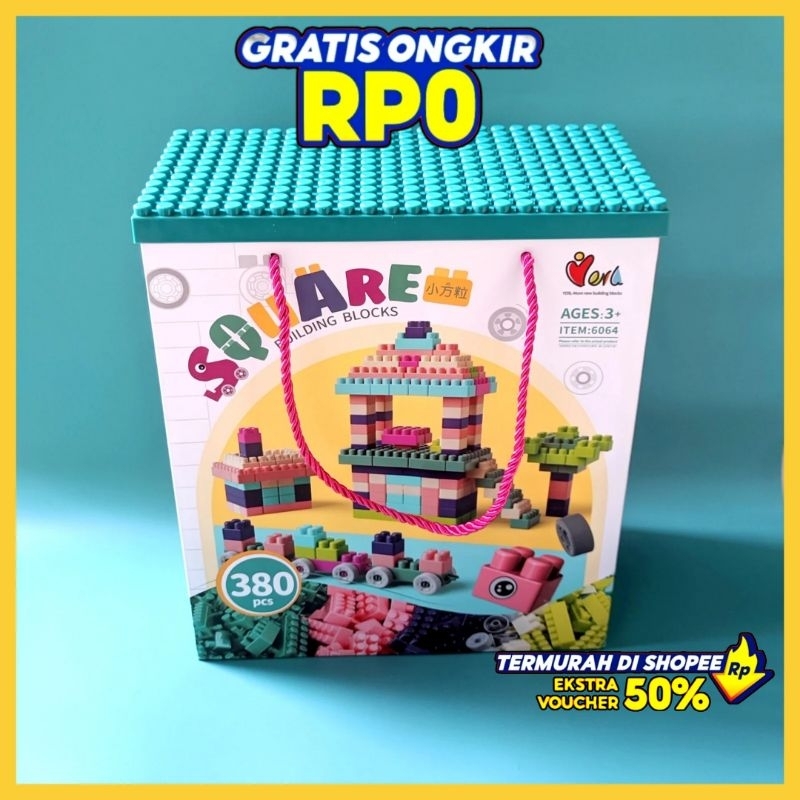 Jual [READY FREE bungkus kado] 380 SET MAINAN EDUKASI BALOK BRICKS ...