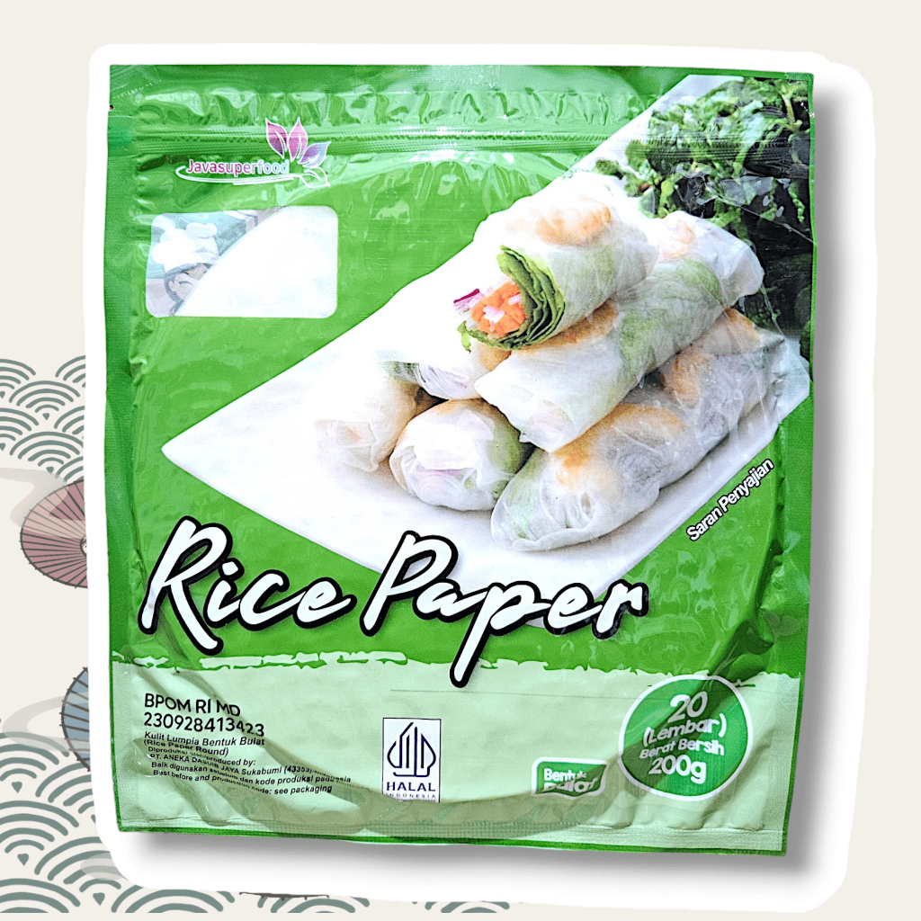 Jual Rice Paper Kulit Lumpia Bulat 20 Lembar 200gr | Shopee Indonesia