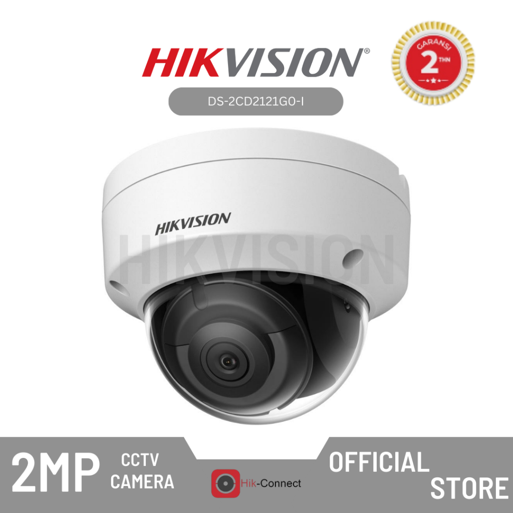 Jual HIKVISION - DS-2CD2121G0-I Camera IP CCTV 2MP WDR Fixed Dome Network Camera Original ...