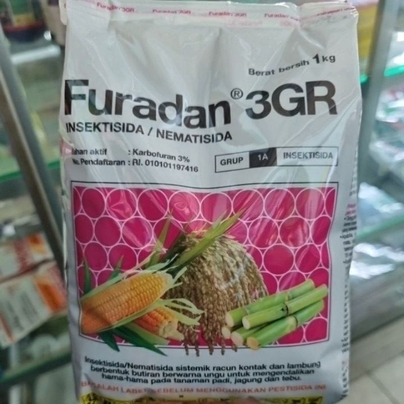 Jual Insektisida / Nematisida FURADAN 3GR Kemasan Pabrik 1Kg | Shopee ...