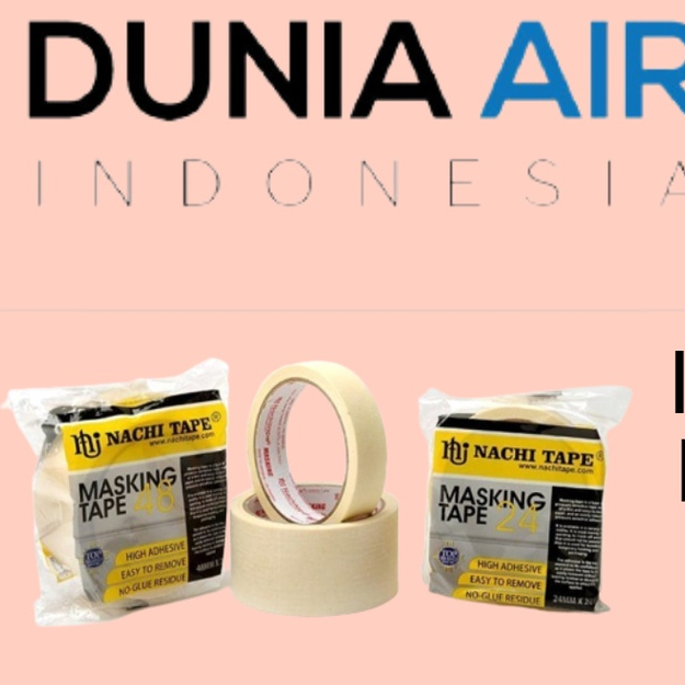 Jual ISOLASI KERTAS MASKING TAPE NACHI 48MM,24MM,12MM X 20Y LAKBAN ...
