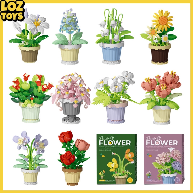 Jual LOZTOYS Building Blok Bunga Mini / Mainan Bricks Nano Block Flower ...