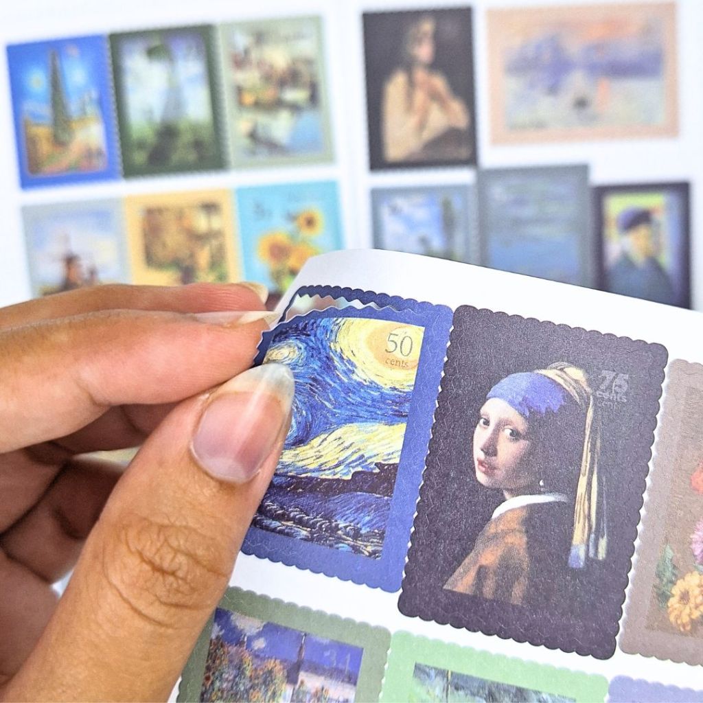 Jual TIME POST OFFICE Sticker set Vintage Peel OFF Aesthetic Jurnaling ...