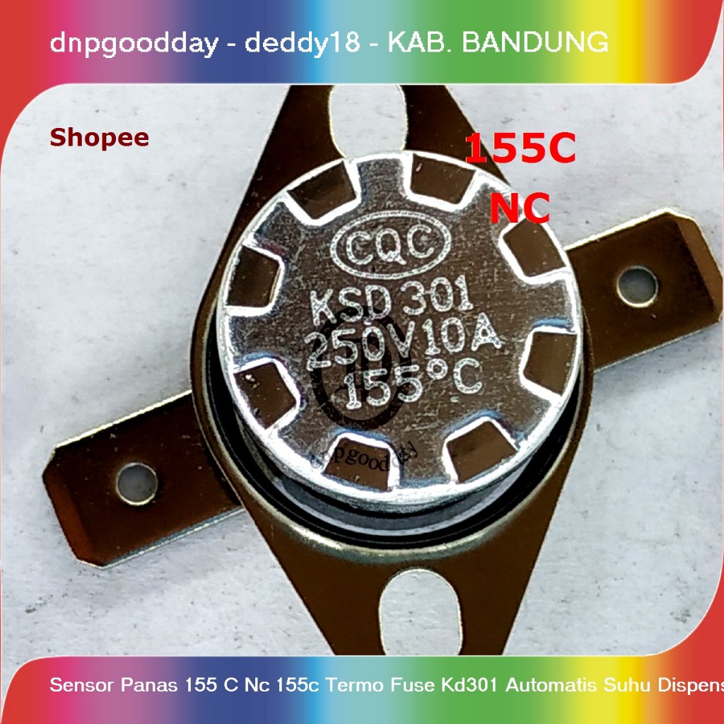 Jual sensor panas 155 c nc 155c termo fuse kd301 automatis suhu ...