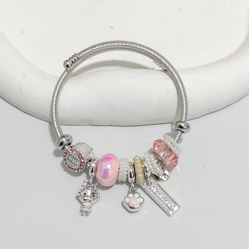 Jual Premium Gelang Pandora Charms Bracelet Serut Titanium Asli Wanita ...