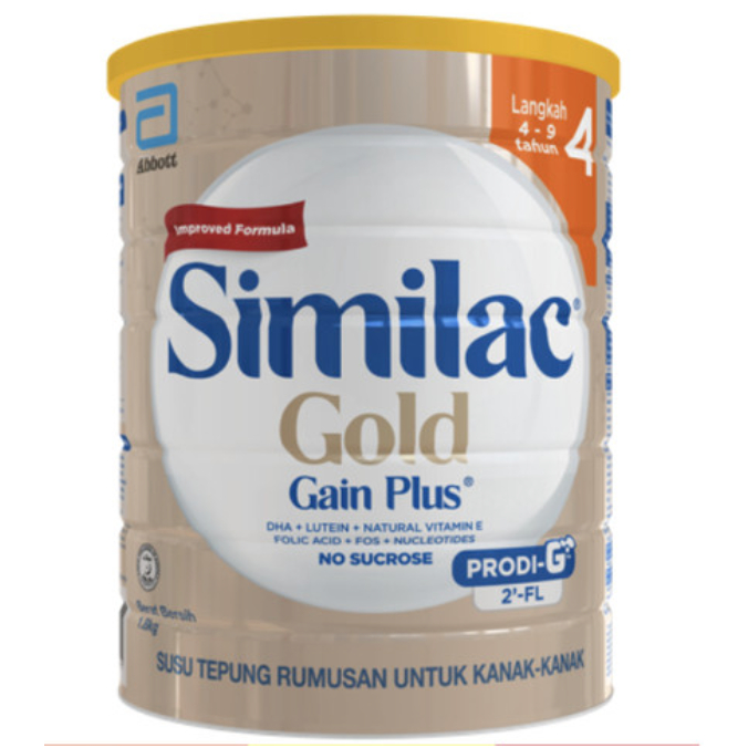 Jual Similac Gold Gain Plus Step 4 (1.8kg) Malaysia | Shopee Indonesia