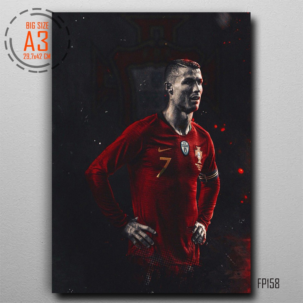 Jual Dekorasi Kamar Poster CRISTIANO RONALDO Hiasan DInding Kayu MDF ...