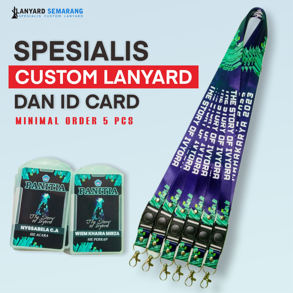 Jual Paket Lanyard dan Id card CUSTOM | Shopee Indonesia