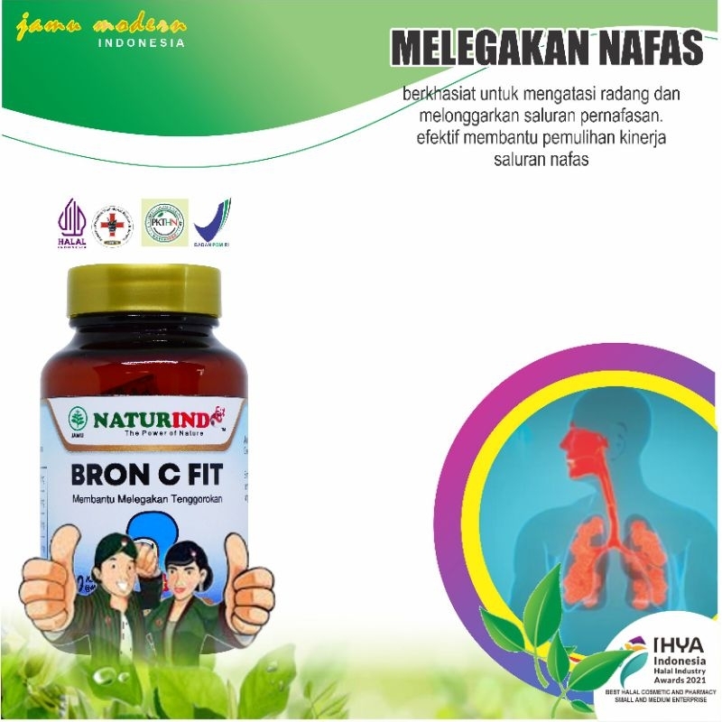 Jual BRON C FIT herbal mengatasi batuk, asma mengencerkan dahak ...