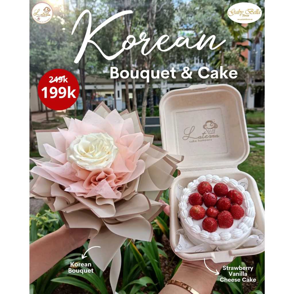 Jual Boucake Mini Korean Buket Korean Strawberry Buket Single Rose ...