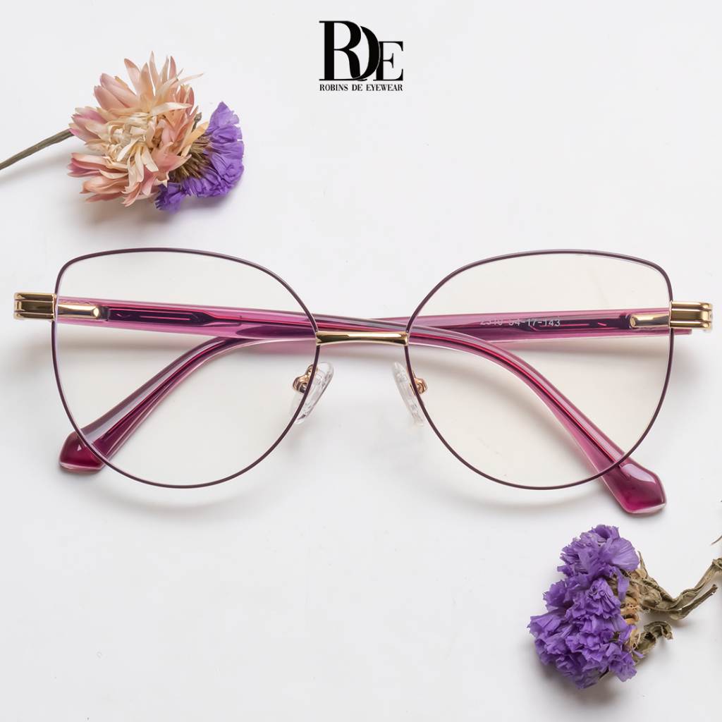 Jual ROBINS Kacamata Minus Cat Eye Anti Radiasi Komputer Frame Kacamata ...