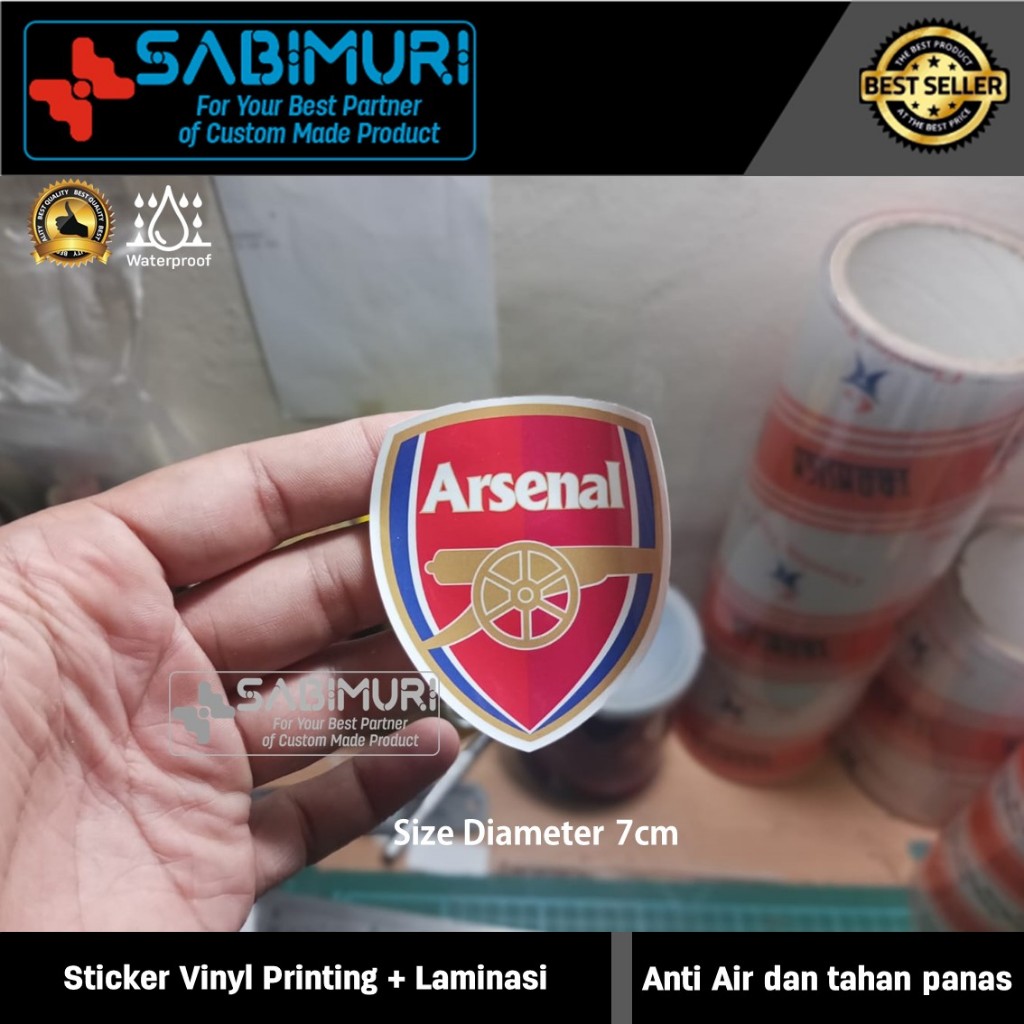 Jual Sticker Stiker Vinyl - Club Sepakbola Arsenal | Shopee Indonesia