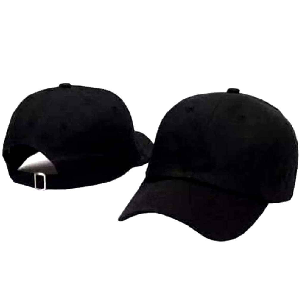 Jual Hitam polos/ Topi Baseball Unisex/ topi Pria Wanita/ Topi Snapback ...