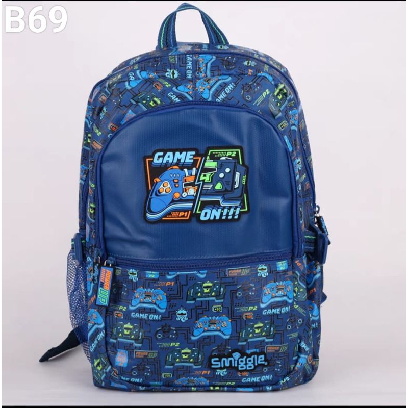 Jual Ransel Smiggle Game On Blue SD/Ransel Anak SD Cowo | Shopee Indonesia