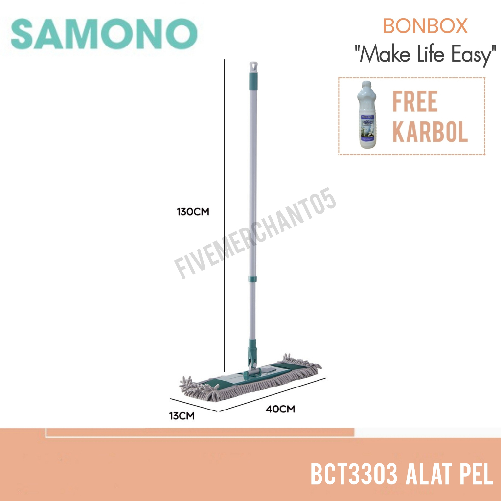 Jual Alat Pel Lobby Duster Samono Bonbox BCT3303 Kain Pel Mop 40cm ...