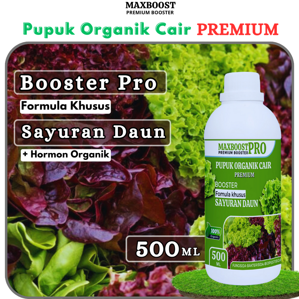 Jual MAXBOOST - Pupuk Organik Cair Tanaman Sayuran Daun / Sayur 500mL POC Kompos, Booster ...
