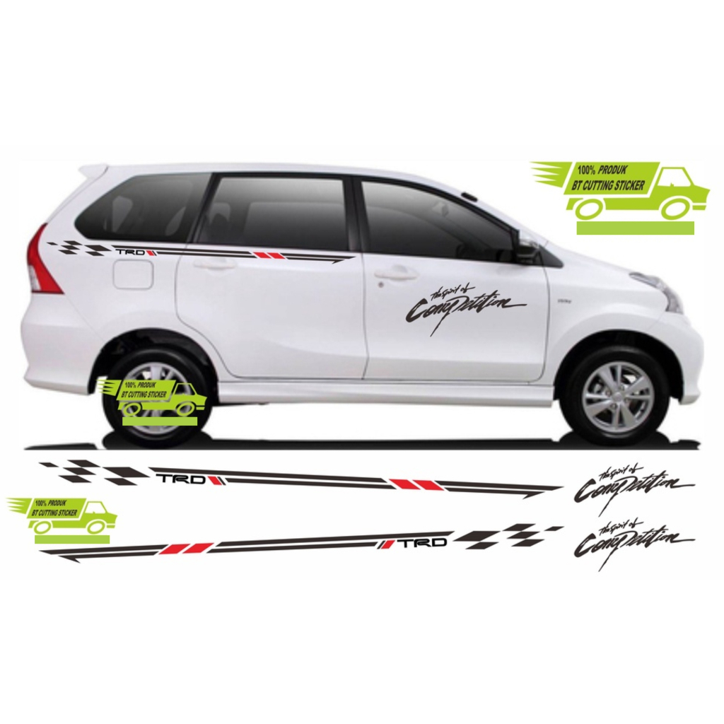 Jual sticker avanza / sticker mobil avanza / sticker cutting avanza ...