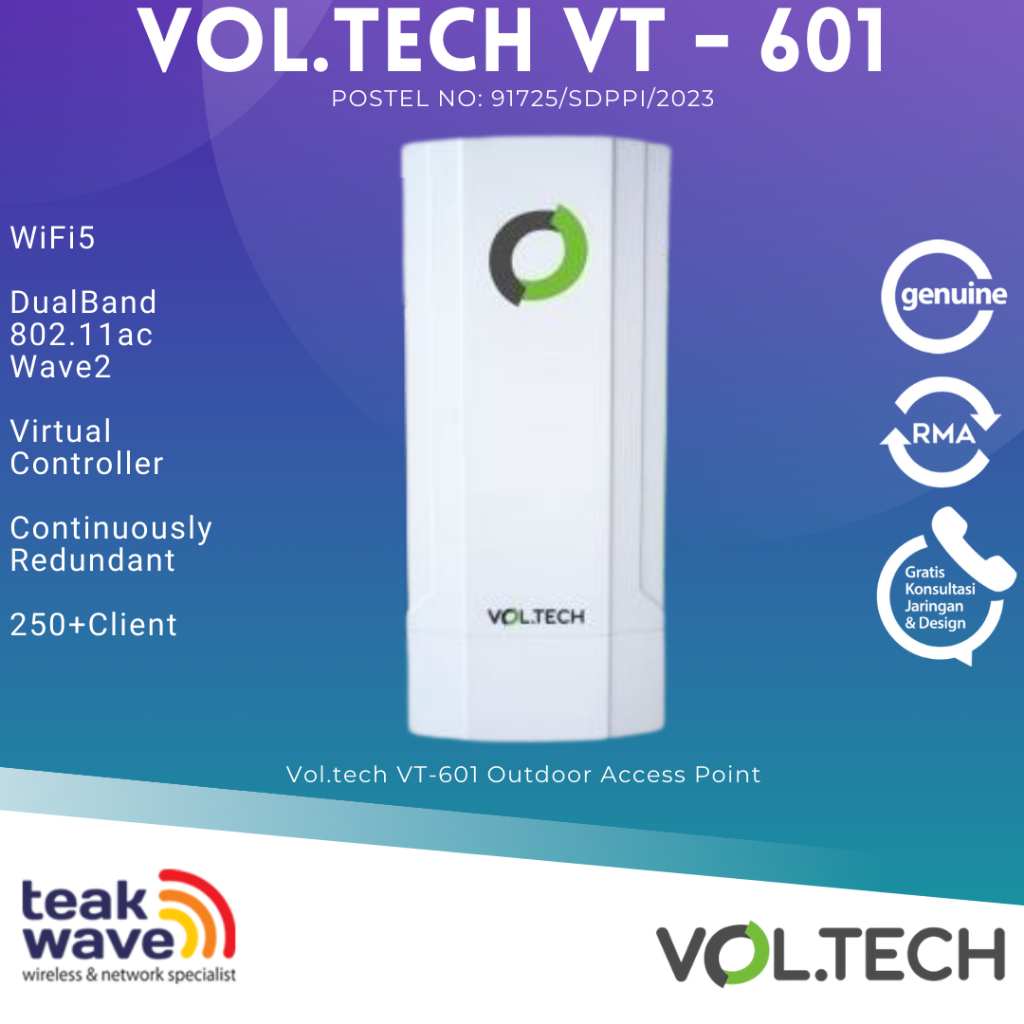 Jual Vol.tech VT-601 Access Point Outdoor Voltech VT-601 Outdoor Access ...