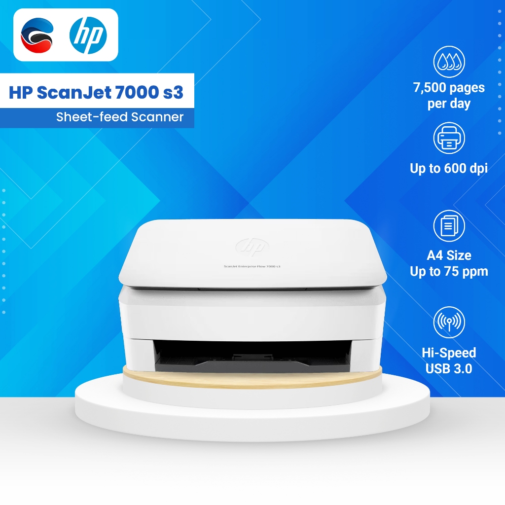 Jual HP ScanJet Enterprise Flow 7000 s3 (L2757A) | Shopee Indonesia