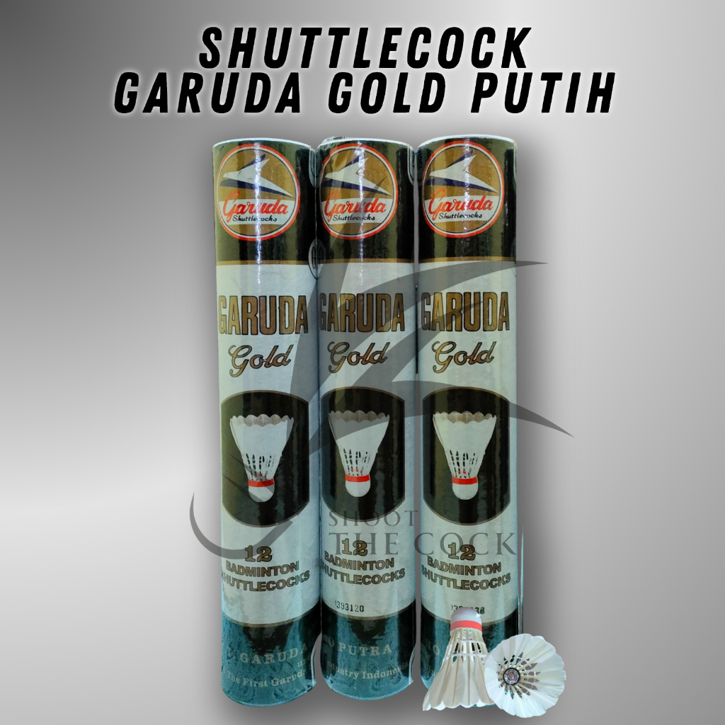 Jual ORIGINAL Shuttlecock/Cock/Kok Garuda Gold Putih | Shopee Indonesia