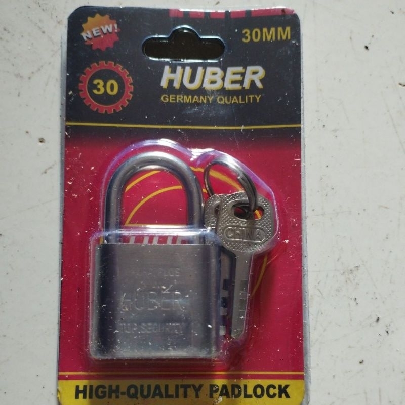 Jual Gembok Nekel 30mm pdk huber/Gembok huber 30mm pdk | Shopee Indonesia