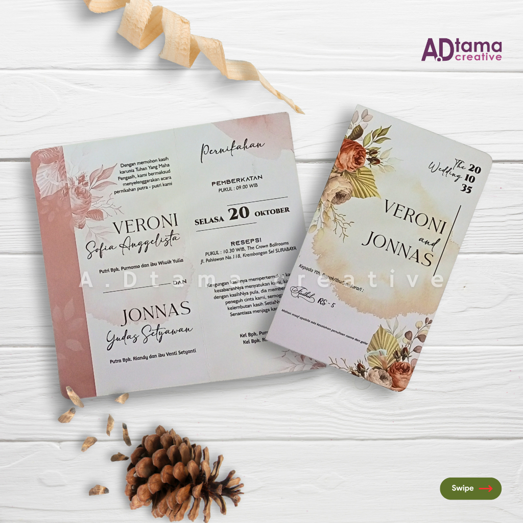 Jual Undangan RS05 | Undangan pernikahan | Premium Elegan Simple Murah ...